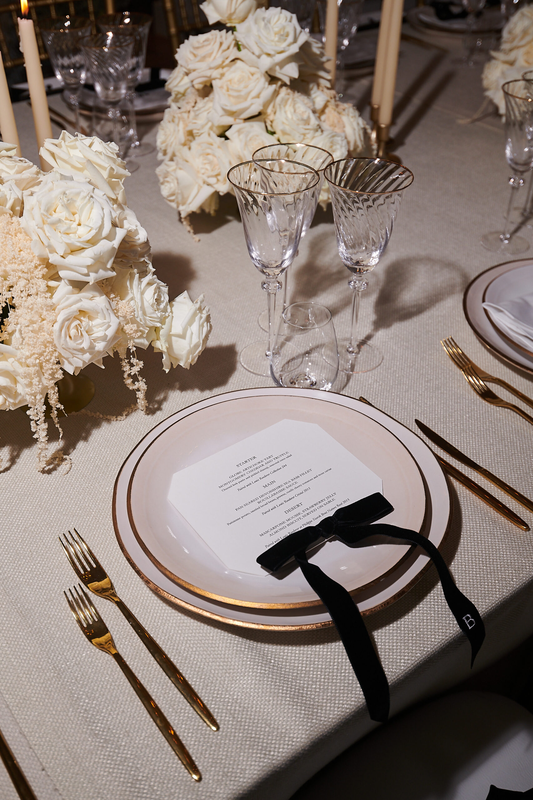 Boodles x The Wedding Edition With Luxury Velvet Table Bows