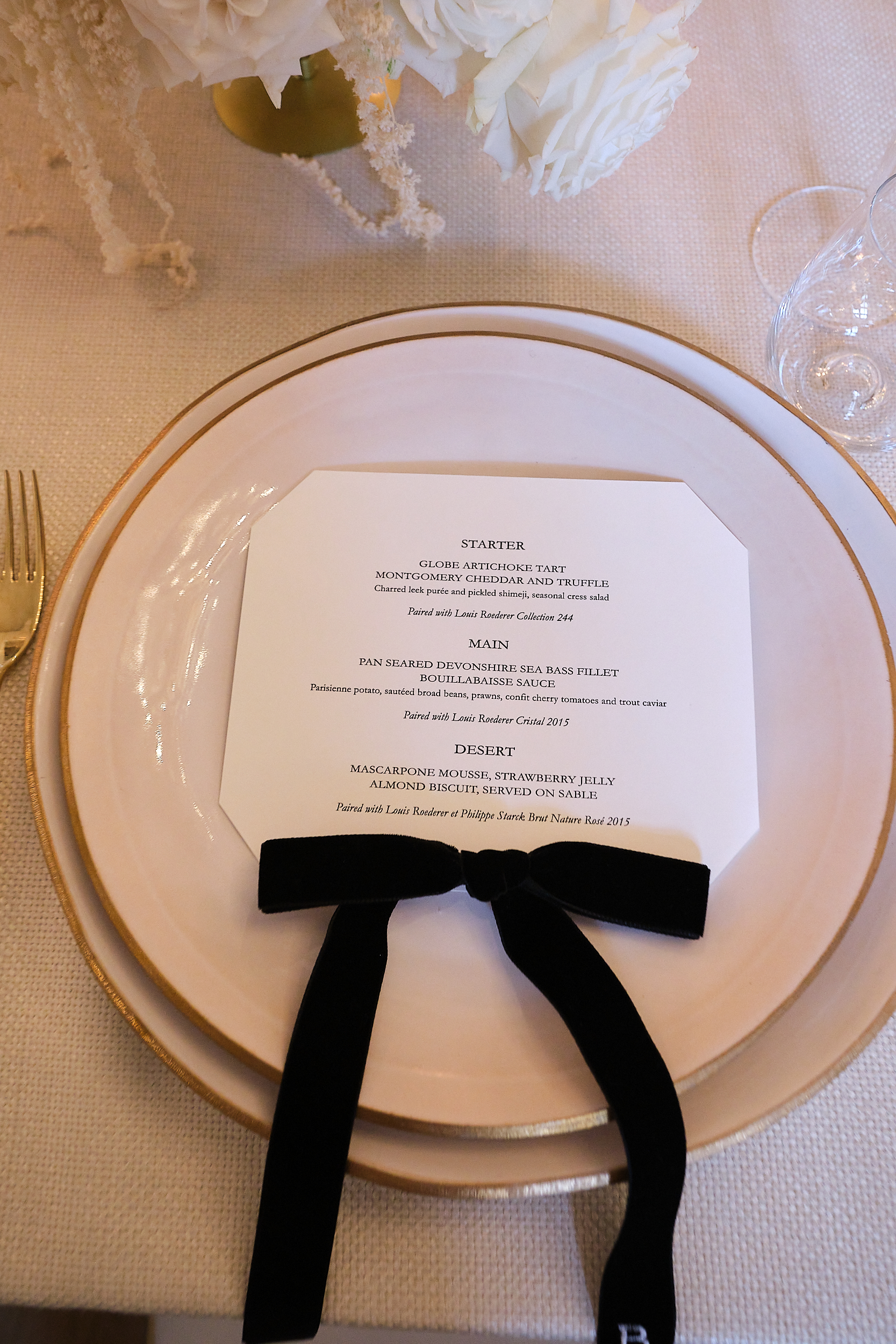 Boodles x The Wedding Edition With Luxury Velvet Table Bows