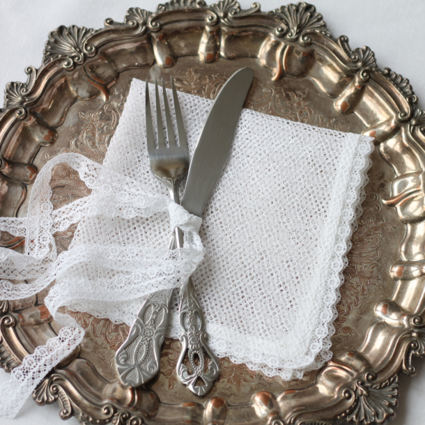 Nottingham Lace Napkin | The Embroidered Napkin Co