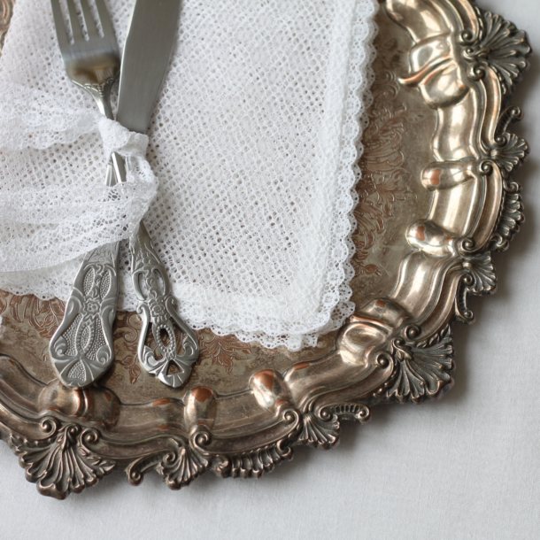 Nottingham Lace Napkin | The Embroidered Napkin Co